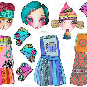 Big Bundle Collage Heads Bodies - Etsy