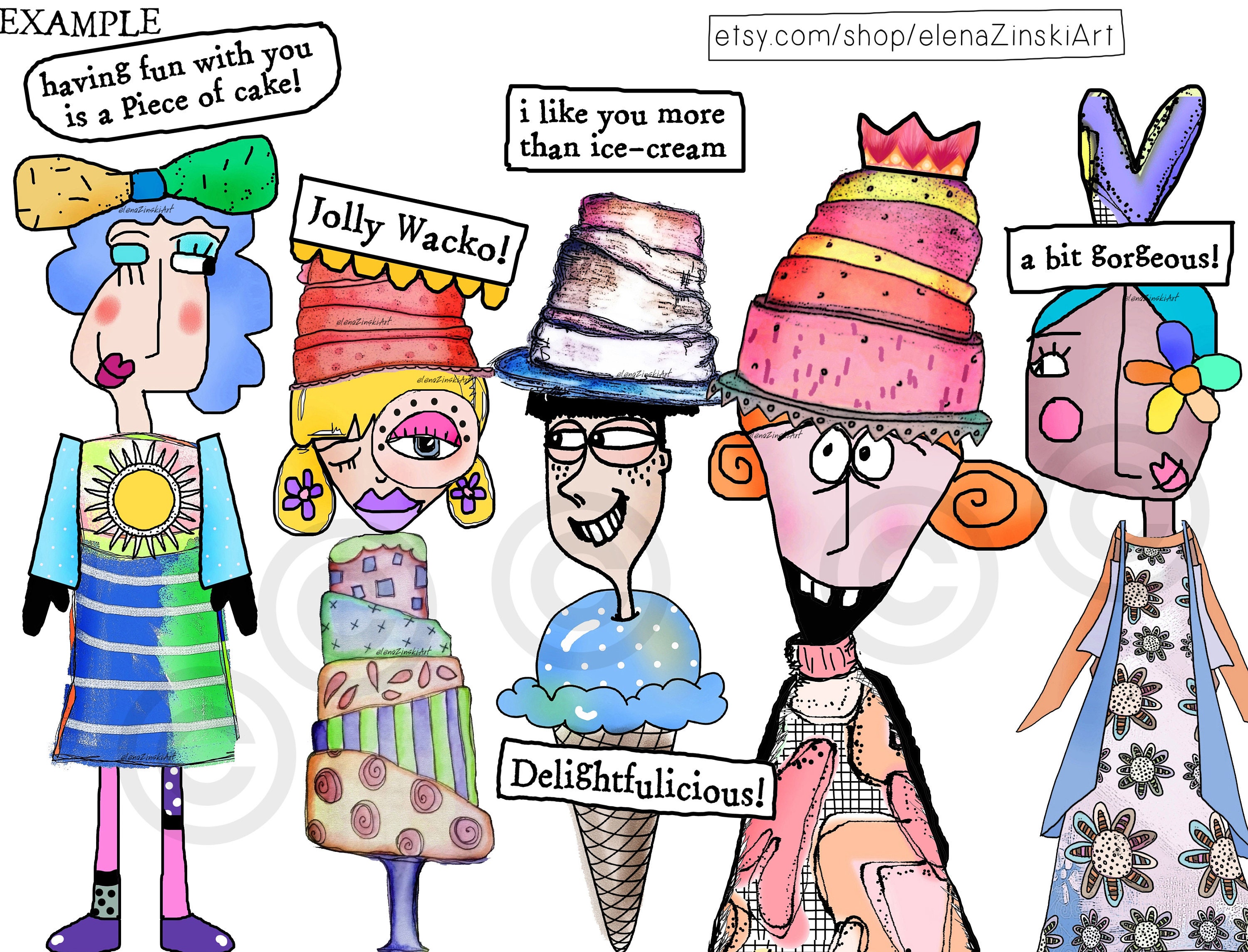 Over EIGHTY Fun and Quirky Collage Images 2 - Etsy UK