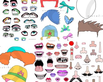 Make a Face Printable Craft for Kids Toddler Busy Book - Etsy