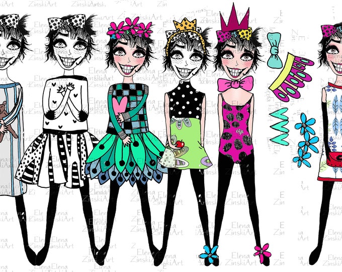 Big Bundle Collage Heads Bodies - Etsy
