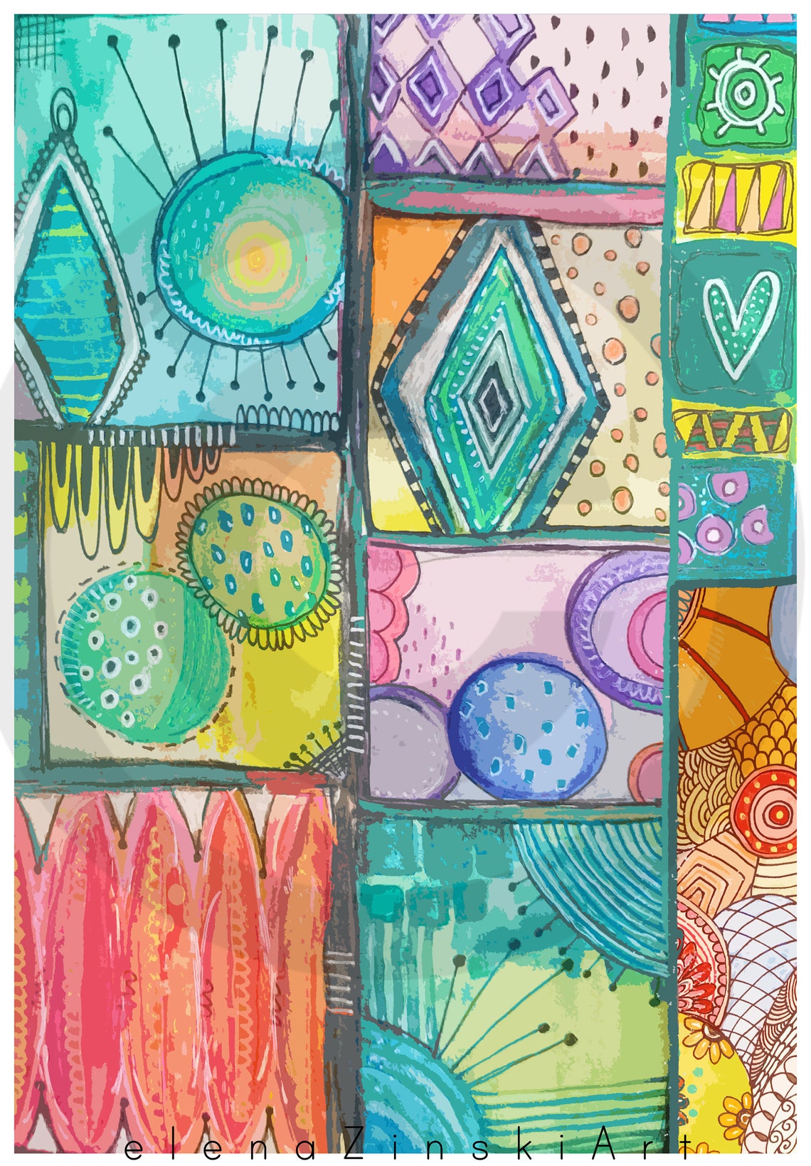 Journal Pages & Patterns - Etsy