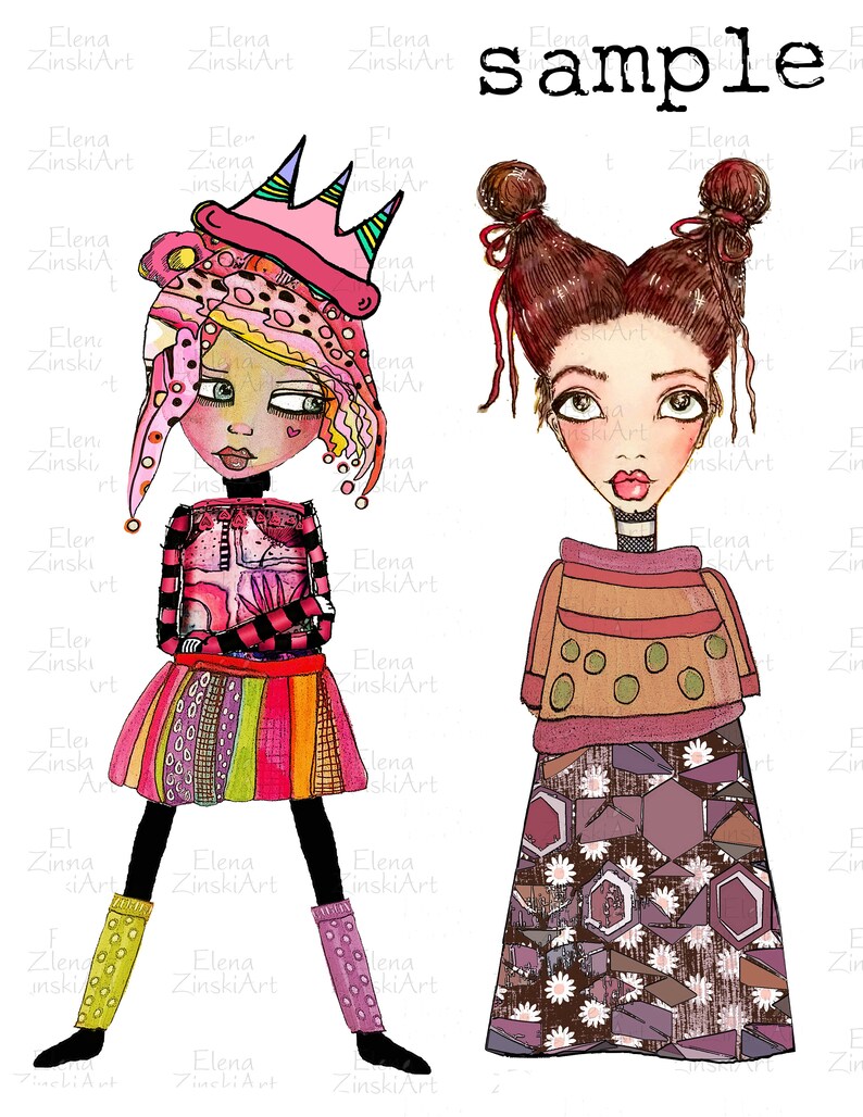 Big Bundle Collage Heads Bodies - Etsy