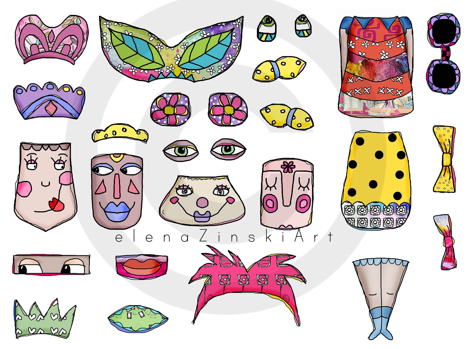 EIGHTY FIVE Fun and Quirky Collage Images - Etsy