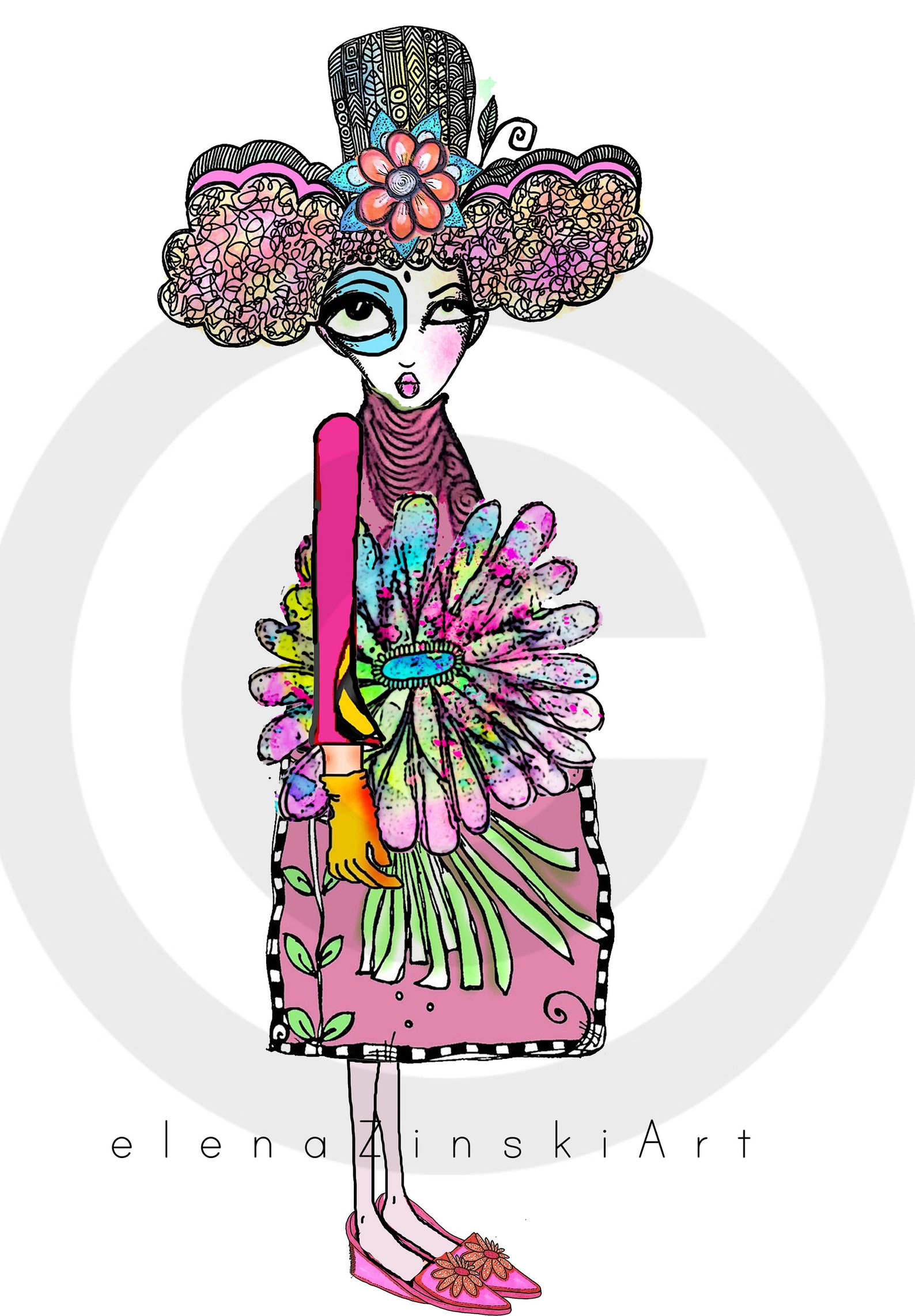 5 X Large Collage Divas - Etsy