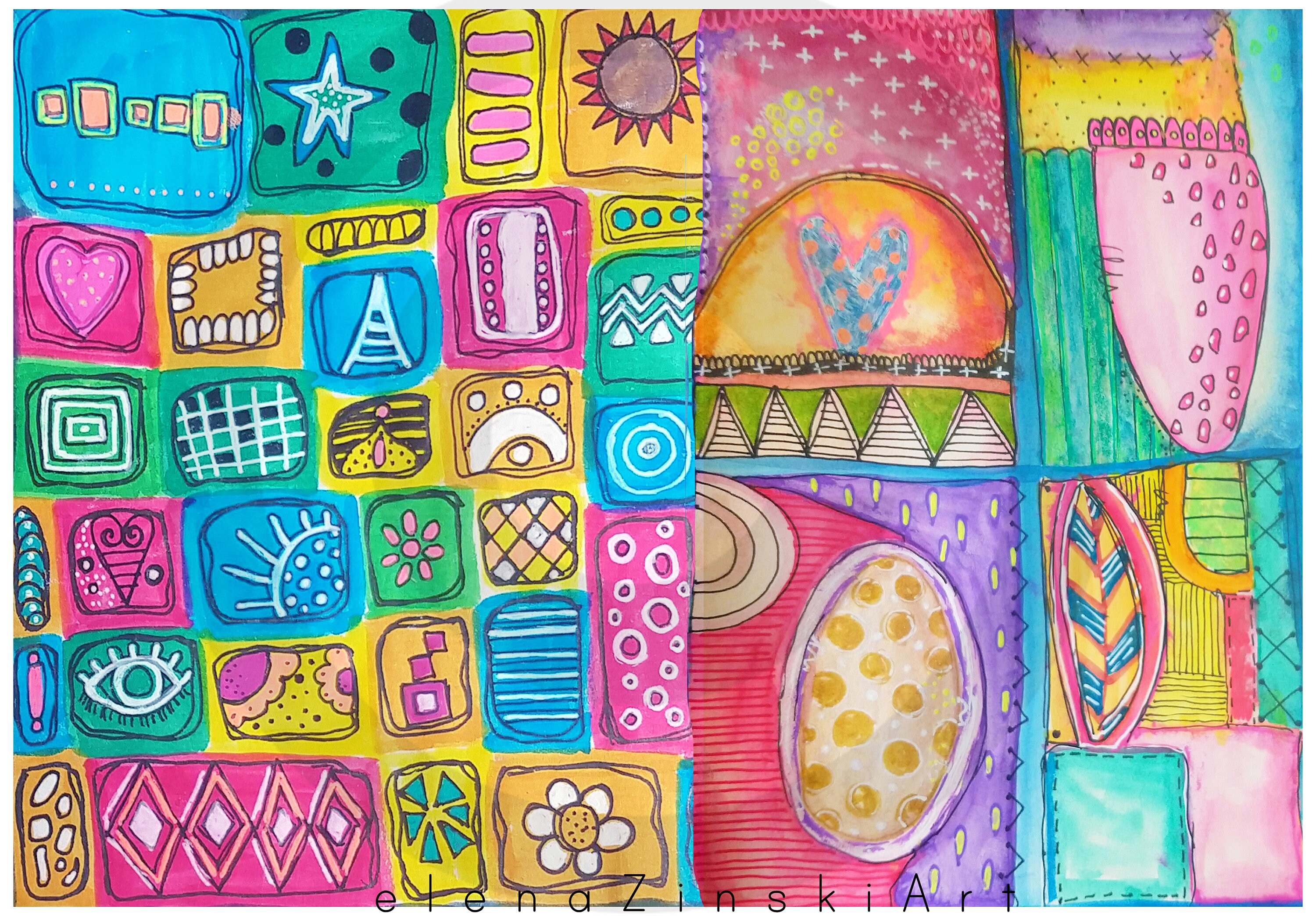 Journal pages & Patterns | Etsy