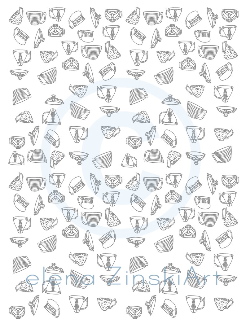 5 x A4 sheets cups. To stack colour art journal or make | Etsy