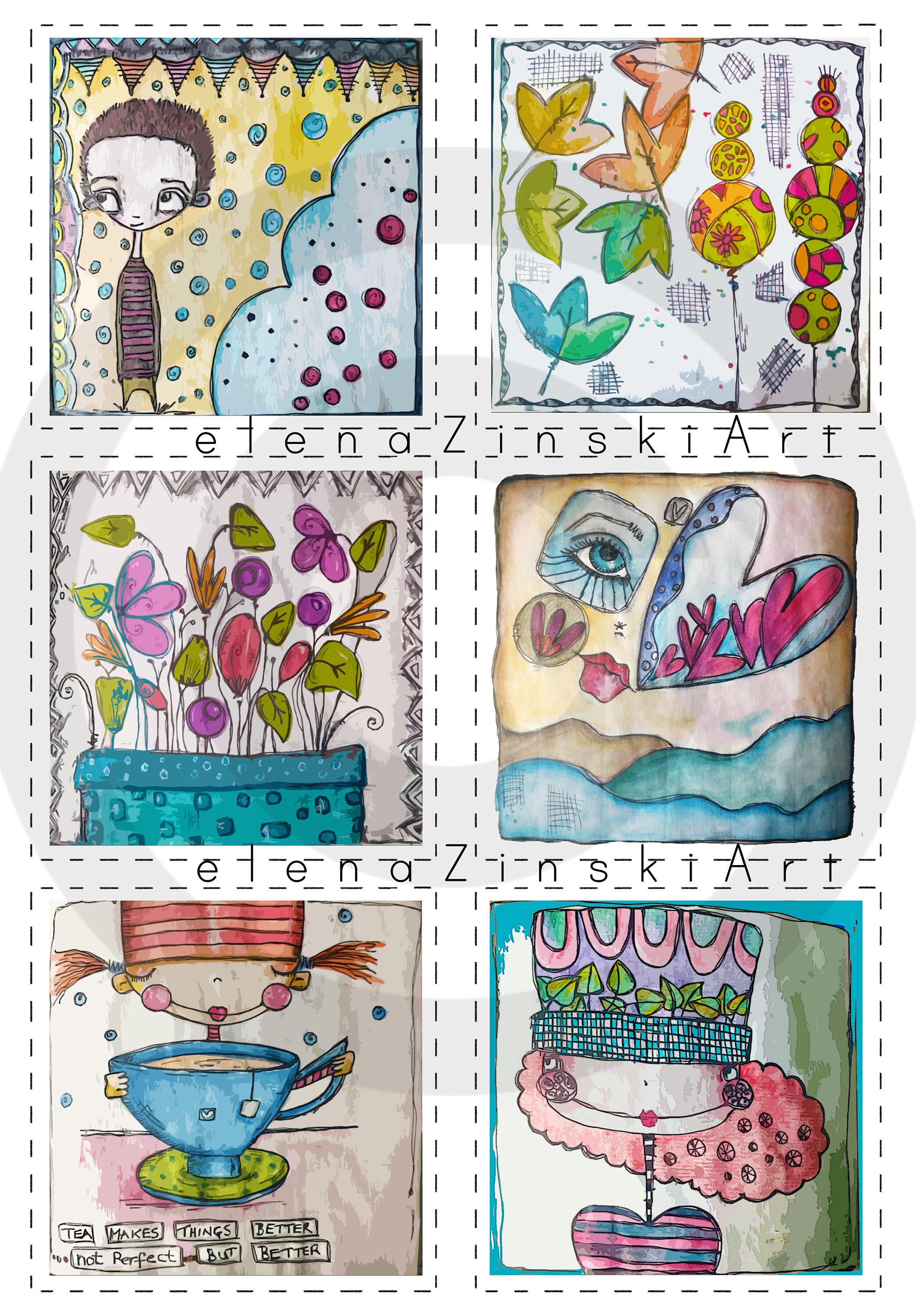 Journal pages & Patterns | Etsy