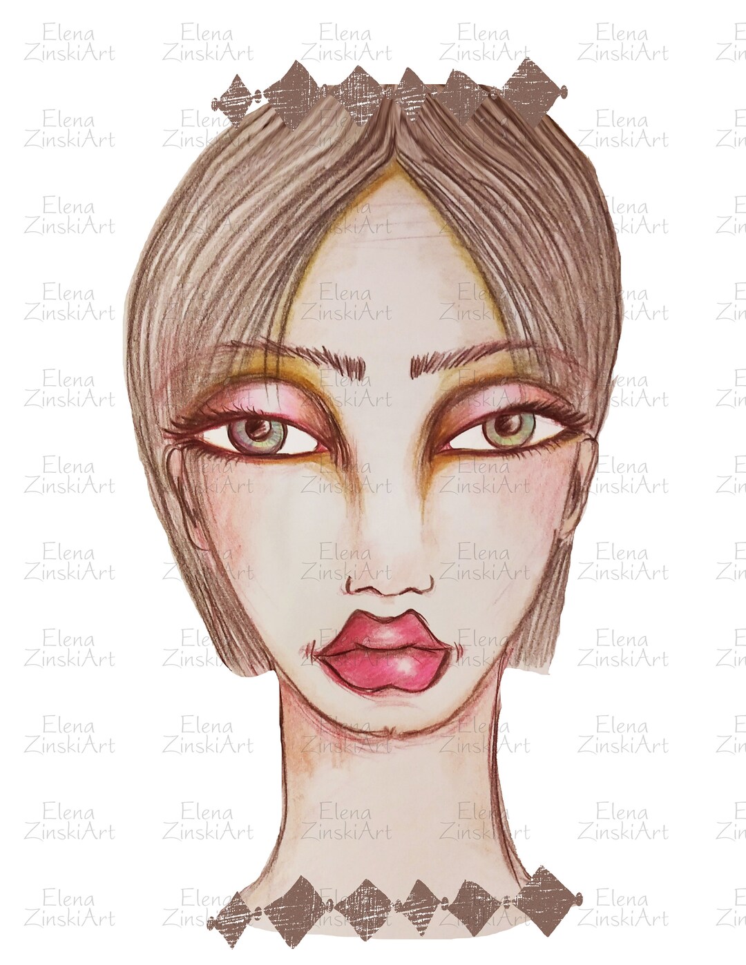 Large Faces and Backgrounds - Etsy