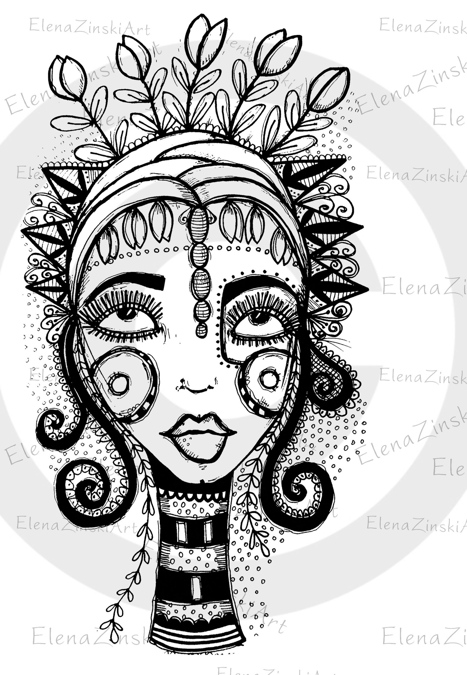 Misty and Mira Digi Stamps - Etsy