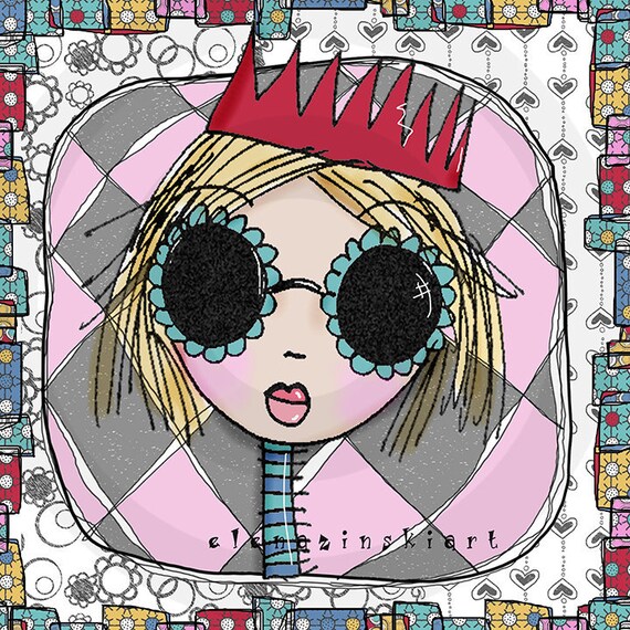 5 x FUNKY GIRLS digi stamps | Etsy