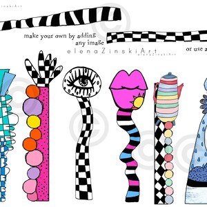 Pokey Out Page Borders (borders That Peek Out the Top of Your Journal ...