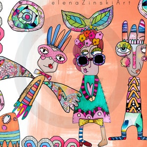 EIGHTY FIVE Fun and Quirky Collage Images - Etsy