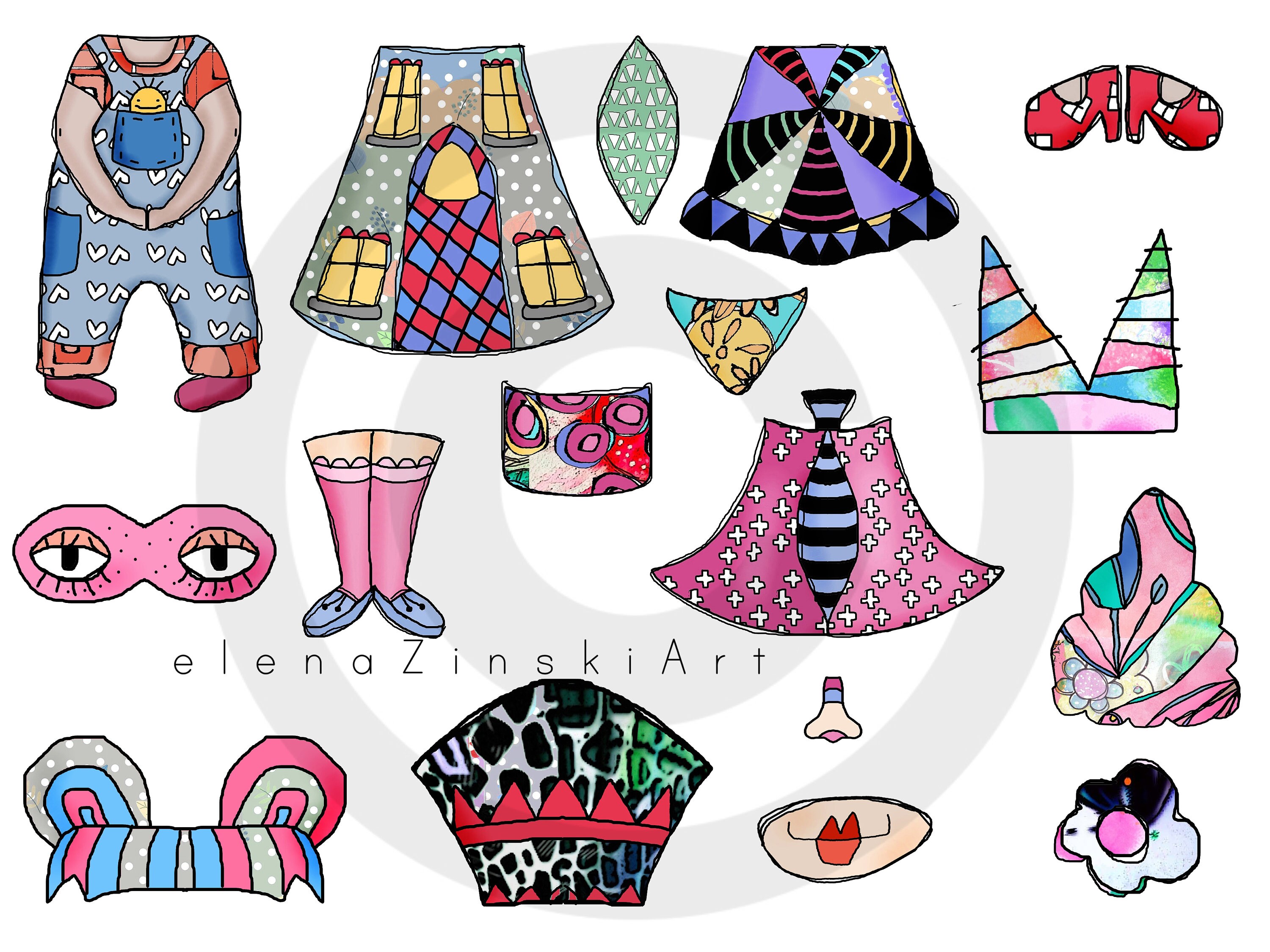 EIGHTY FIVE Fun and Quirky Collage Images - Etsy