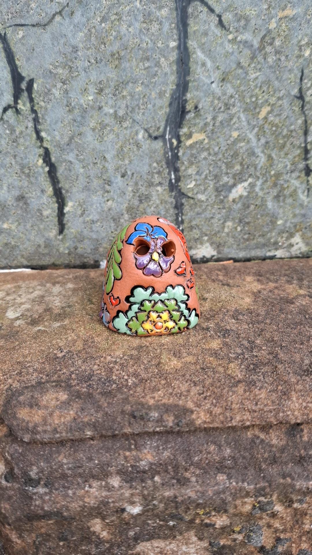 Ceramic Terracotta Tattoo Ghost Figurine Ornament - Etsy