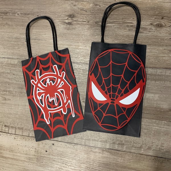 Spider Man Birthday Bags - Etsy