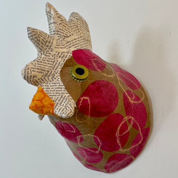 Paper Mache Chickens - Etsy
