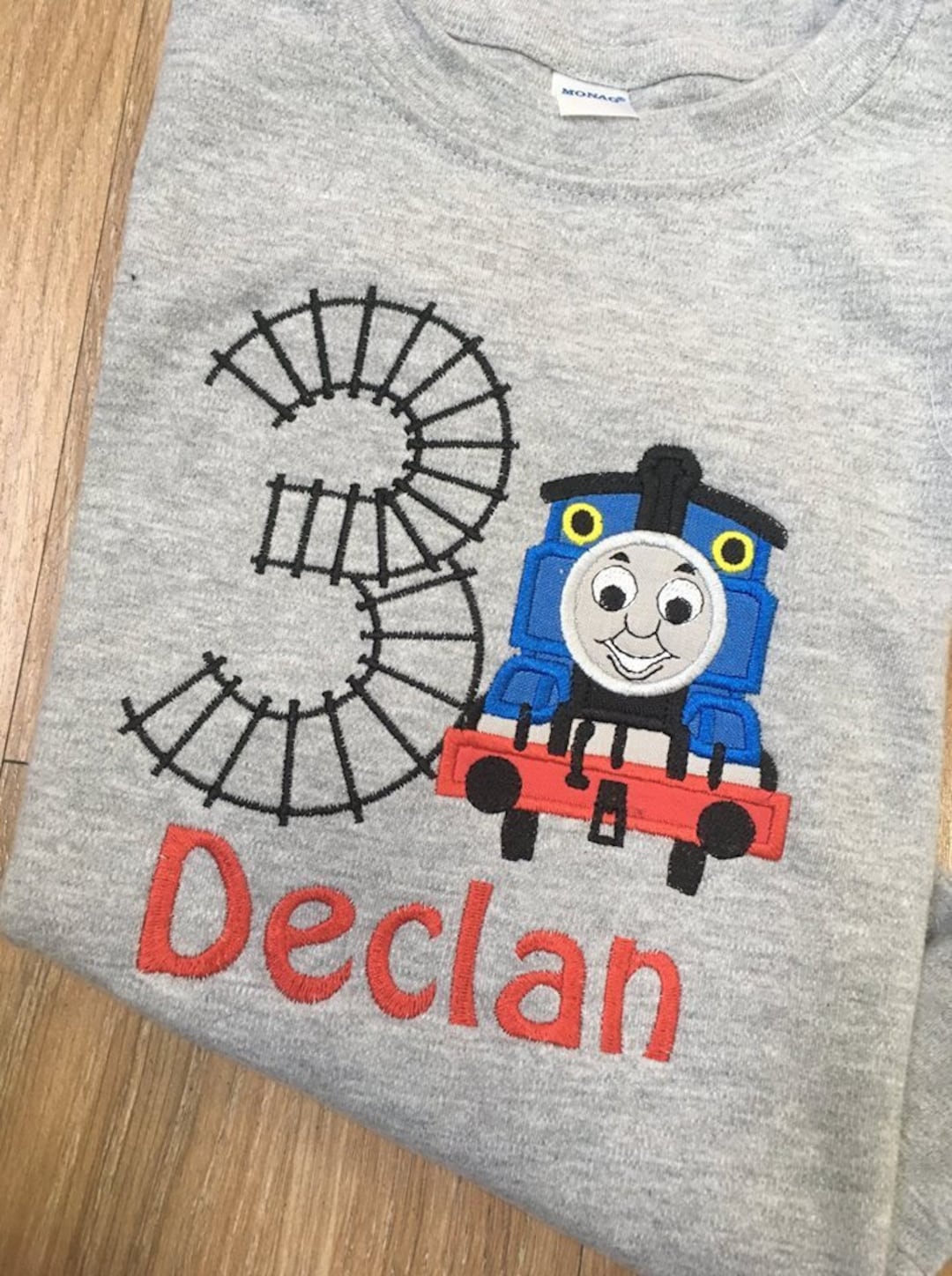 Personalized Thomas the Train Birthday Shirt, Embroidered, Second ...