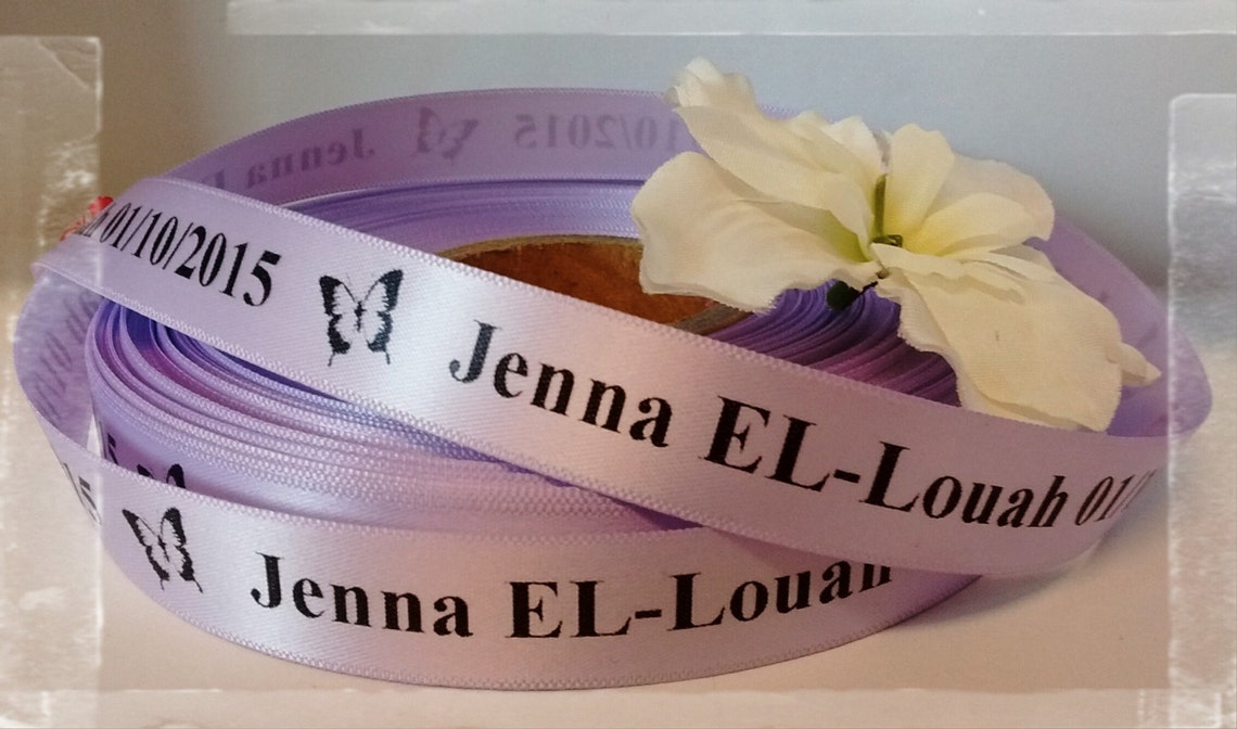 15mm X 10m Personalised Custom Made Satin Ribbon - Etsy UK