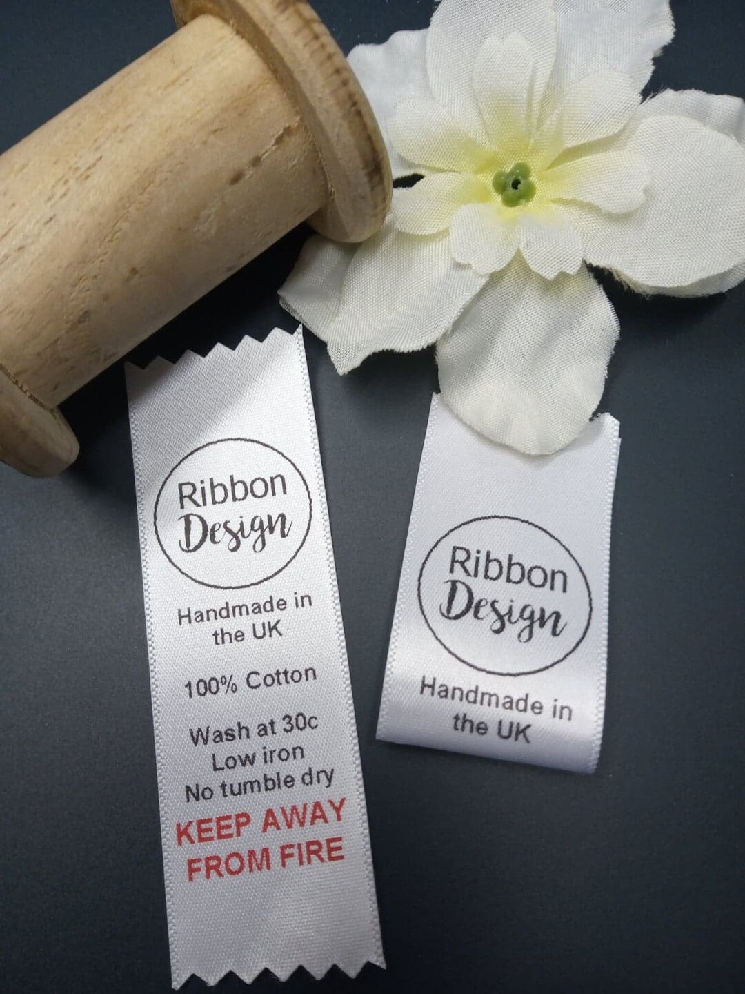 25mm Custom Printed Sew in Loop Labels - Etsy UK