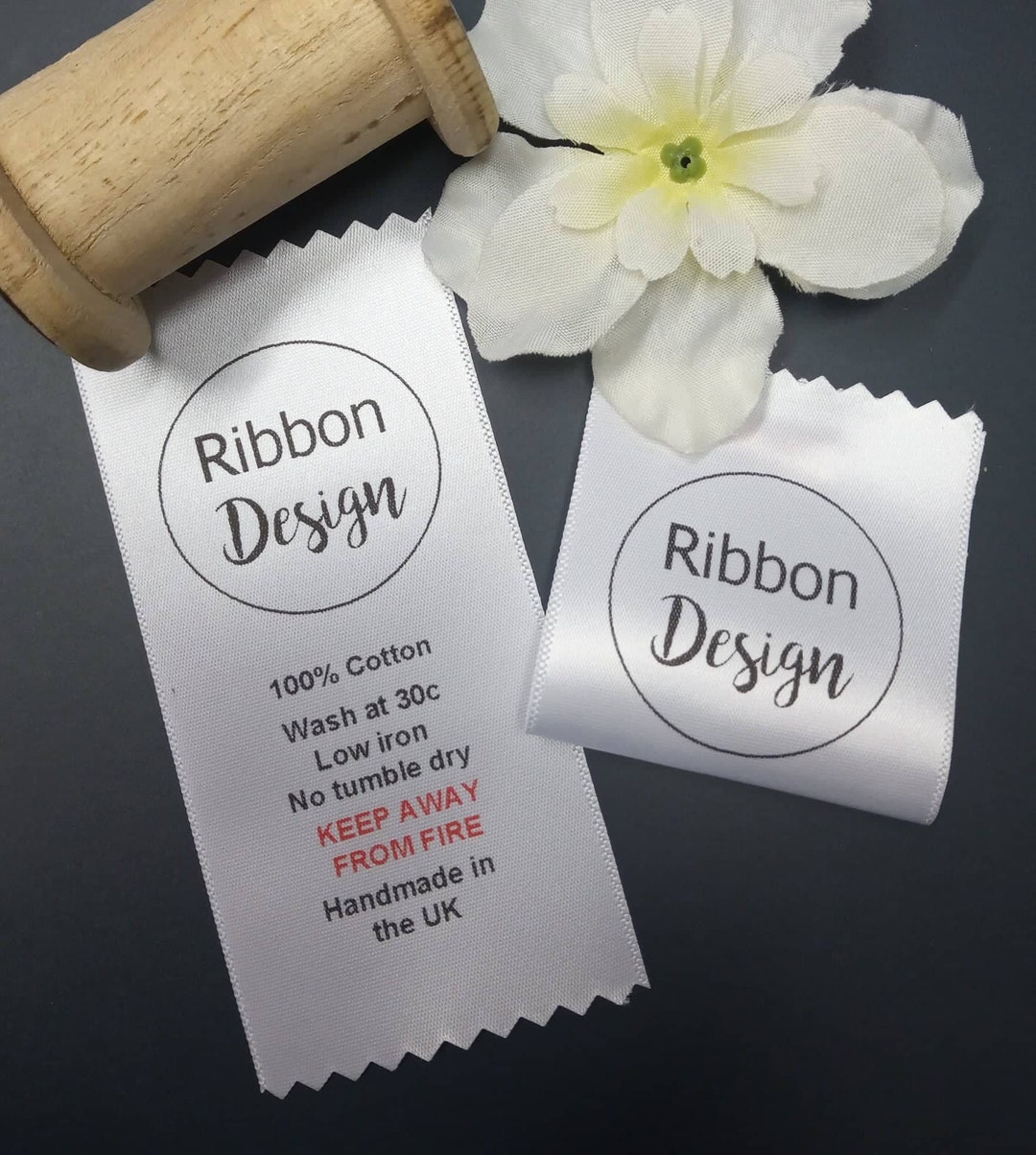48mm Custom Printed Sew in Loop Labels - Etsy UK