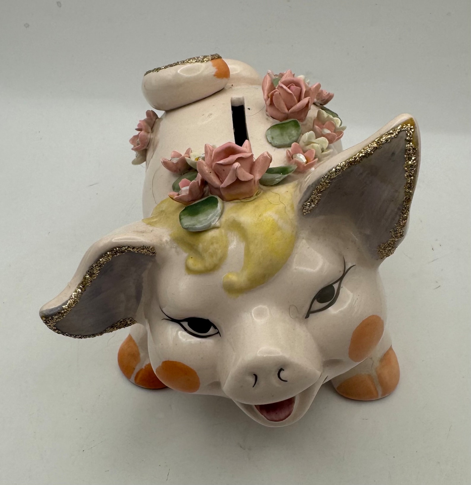Vintage Lefton Piggy Bank - Etsy