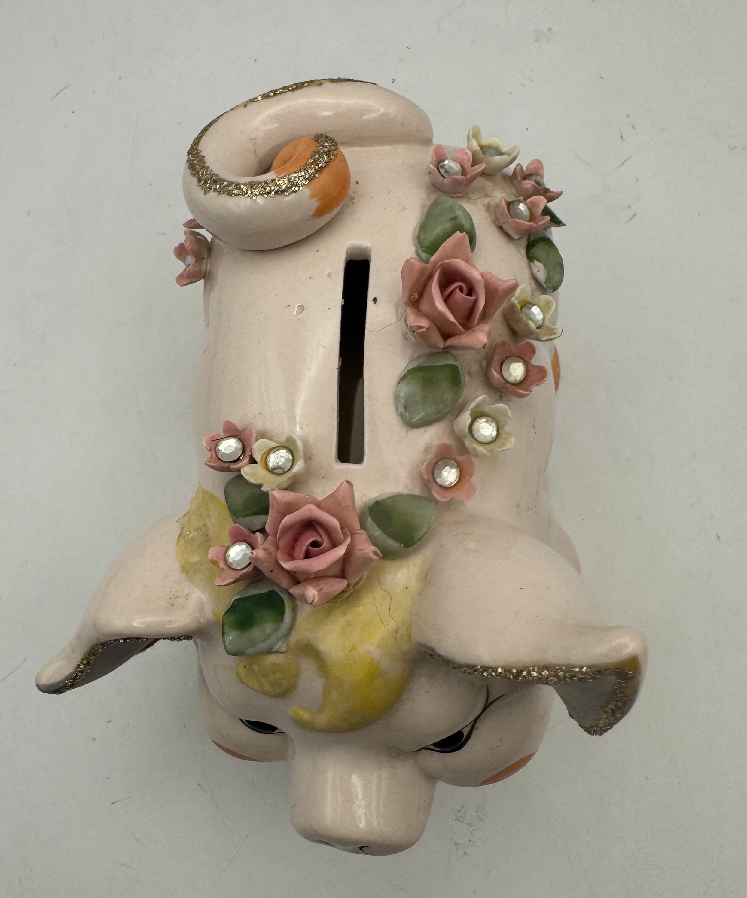 Vintage Lefton Piggy Bank - Etsy
