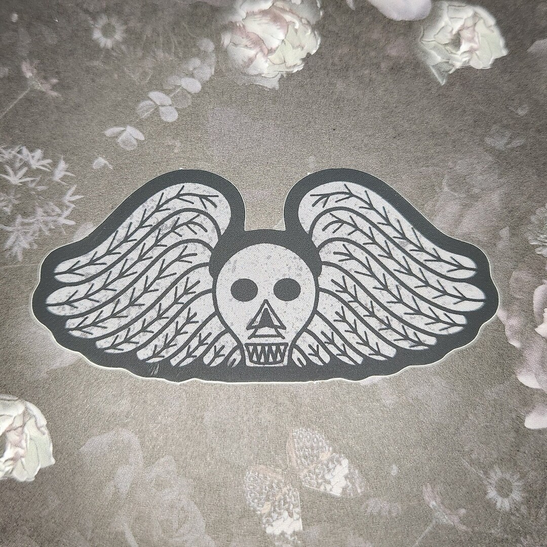 Tombstone Skull Sticker - Etsy
