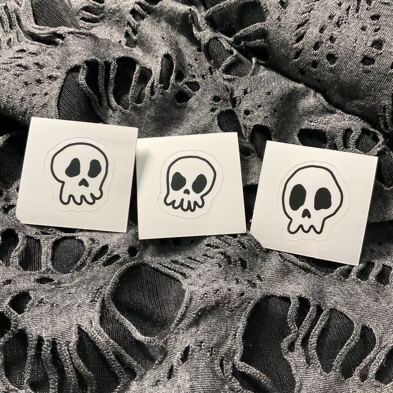 Skull Sticker - Etsy
