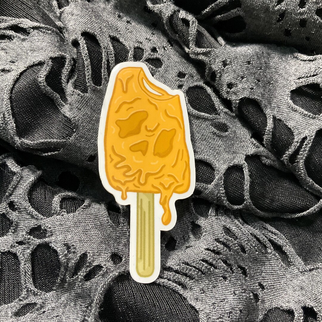 Creamsicle Skull Sticker - Etsy