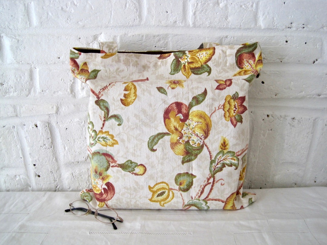 Handmade Recycled Botanical Flax Bag - Etsy