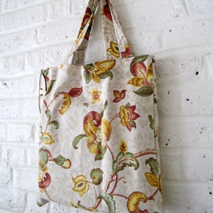 Handmade Recycled Botanical Flax Bag - Etsy