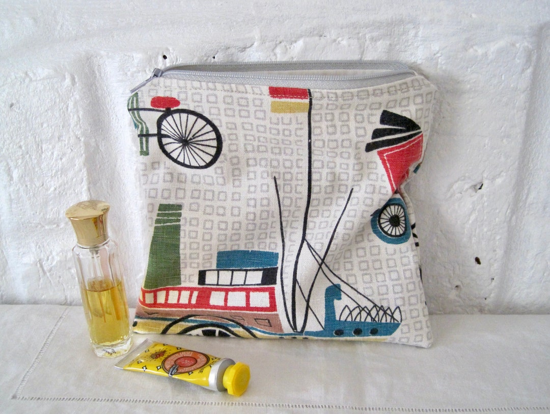 Handmade Recycled Fifties Pouch - Etsy
