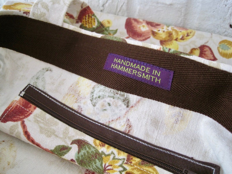 Handmade Recycled Botanical Flax Bag - Etsy