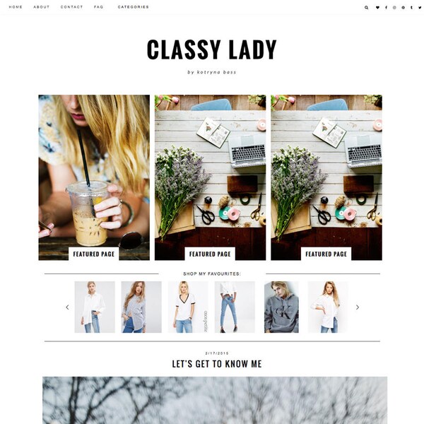 Blogger Template - Etsy
