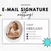 Canva Email Signature Template - Food Blog Email Signature Design ...