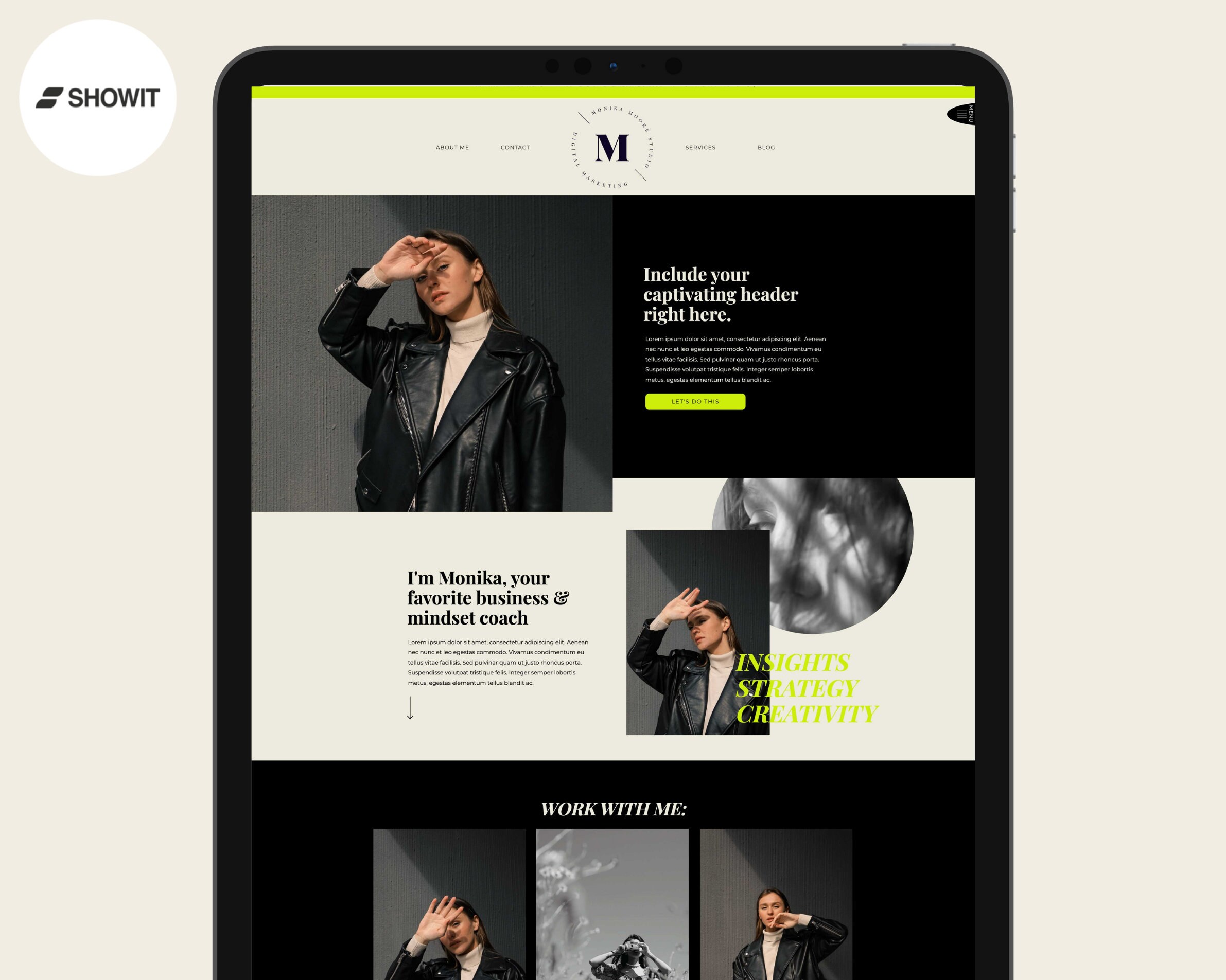 Showit Website Template for Coaches, Life Coach, Mindset Coach ...