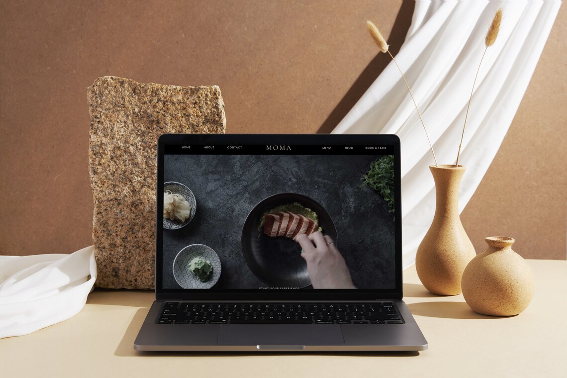 Restaurant Website Template Showit MOMA Coffee Shop Website, Cafe Web ...