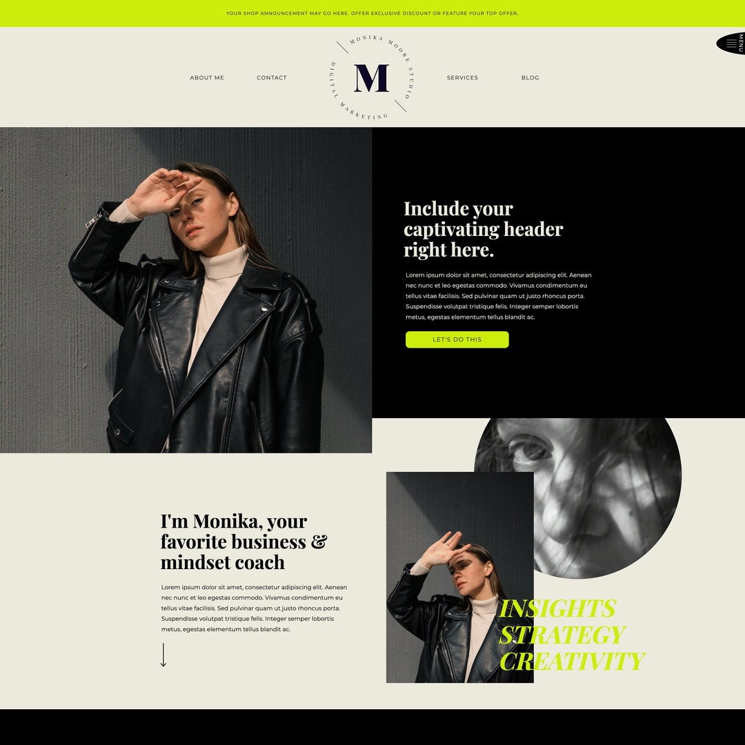Showit Website Template for Coaches, Life Coach, Mindset Coach ...