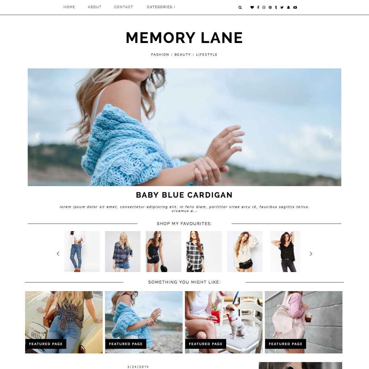 Blogger Template "memory Lane" / Photography Responsive Instant Digital ...