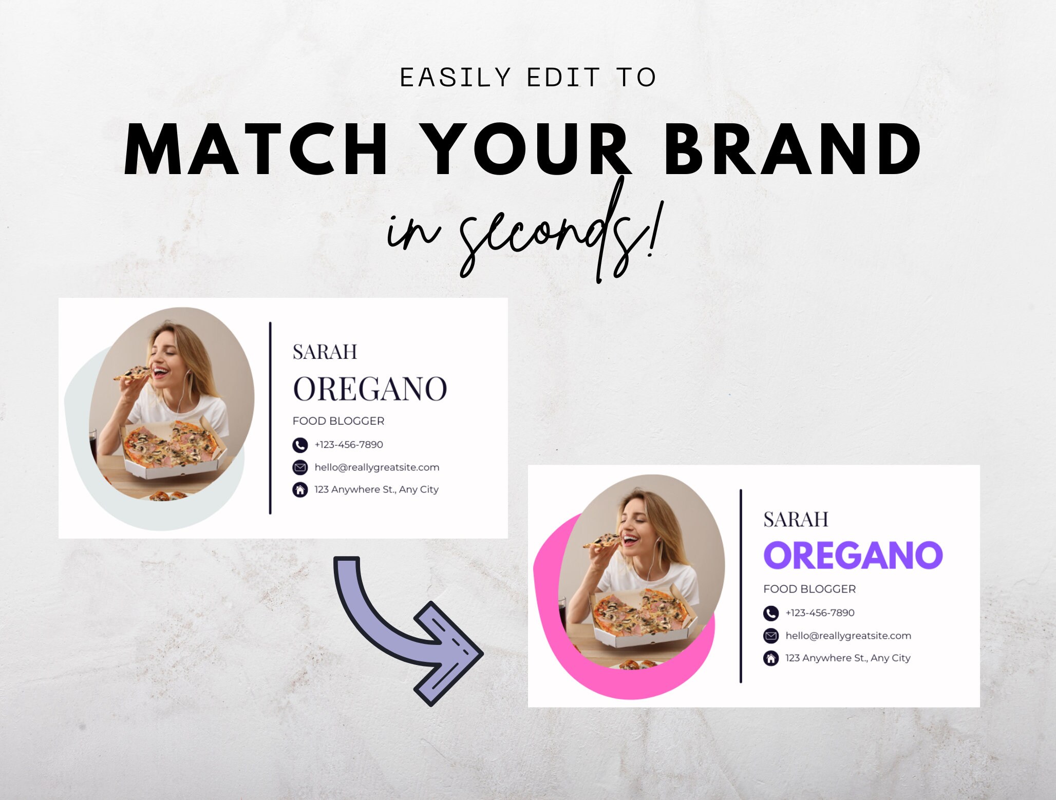 Canva Email Signature Template - Food Blog Email Signature Design ...