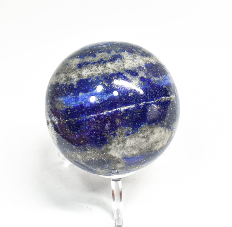 2.24" POLISHED LAPIS LAZULI Sphere With Stand Afghanistan S394 - Etsy UK