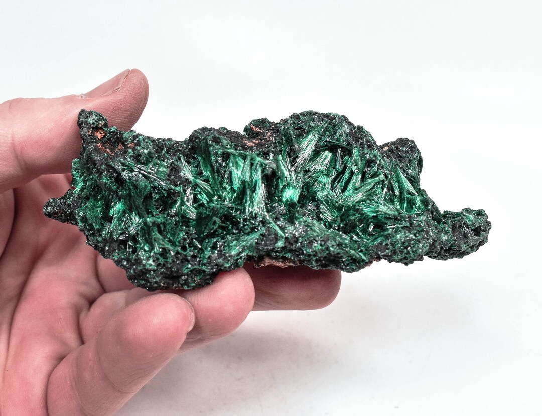 4.17" Chatoyant Fibrous MALACHITE Mindingi Mine, Congo Q818 - Etsy