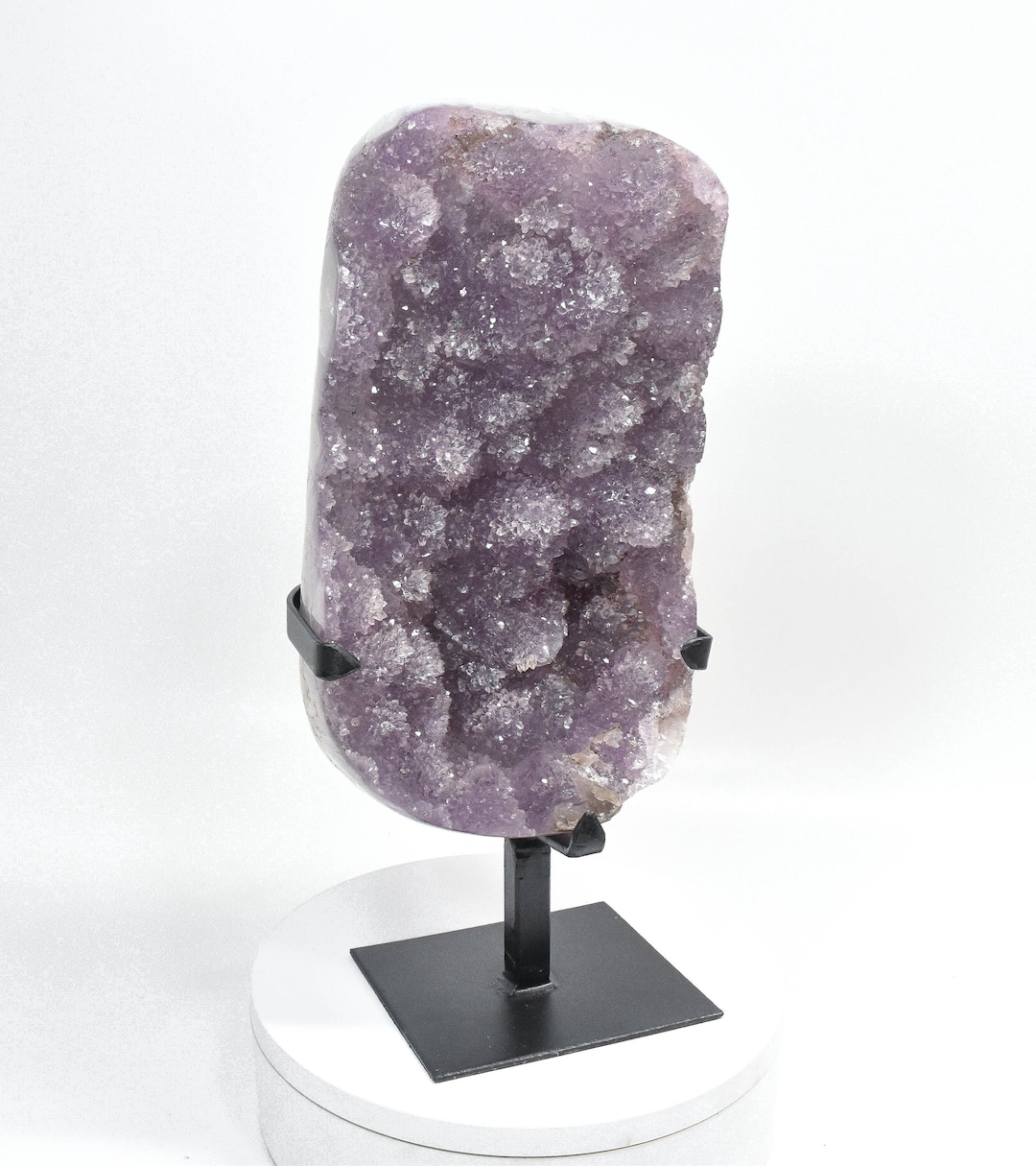 13.38" Beautiful DRUZY SUGAR AMETHYST With Stand - Brazil T298 - Etsy