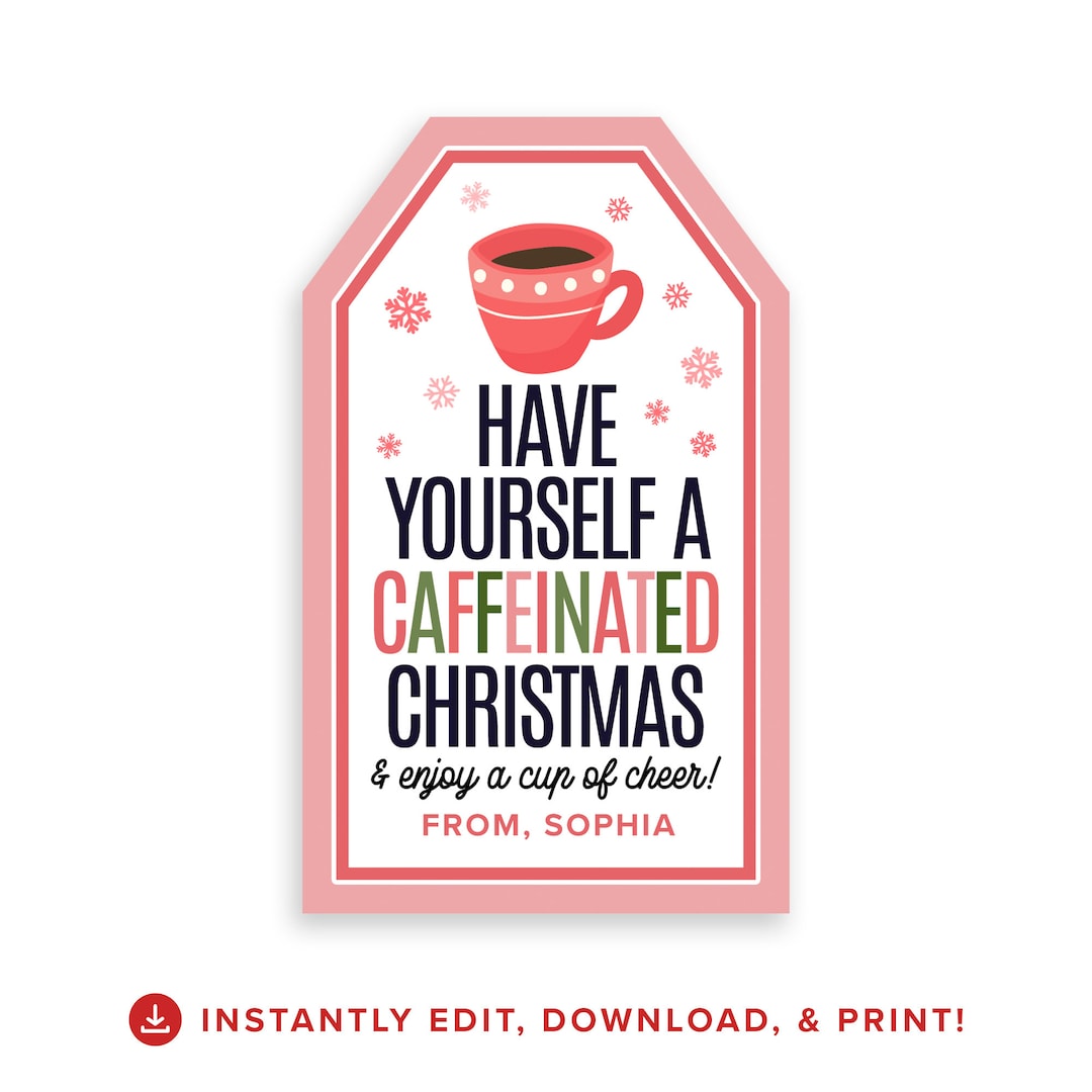 Have Yourself a Caffeinated Christmas | Coffee Shop Gift Card | Teacher ...