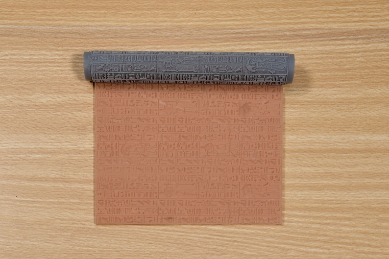 Hieroglyphs Craft Texture Roller for Polymer Clay - Etsy