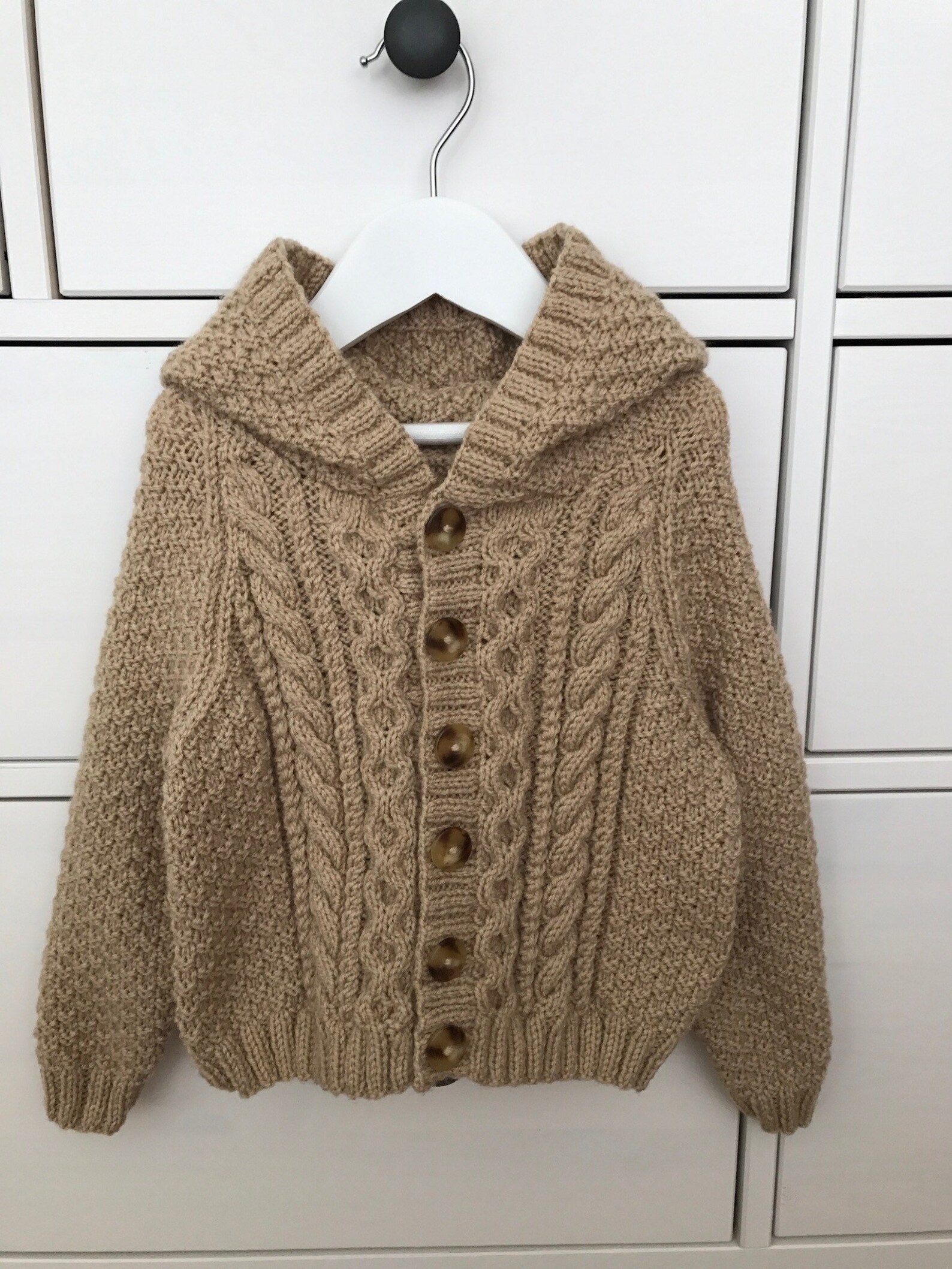 Made to Order Handknitted Baby Hoody - for Boy or Girl - Various Sizes ...
