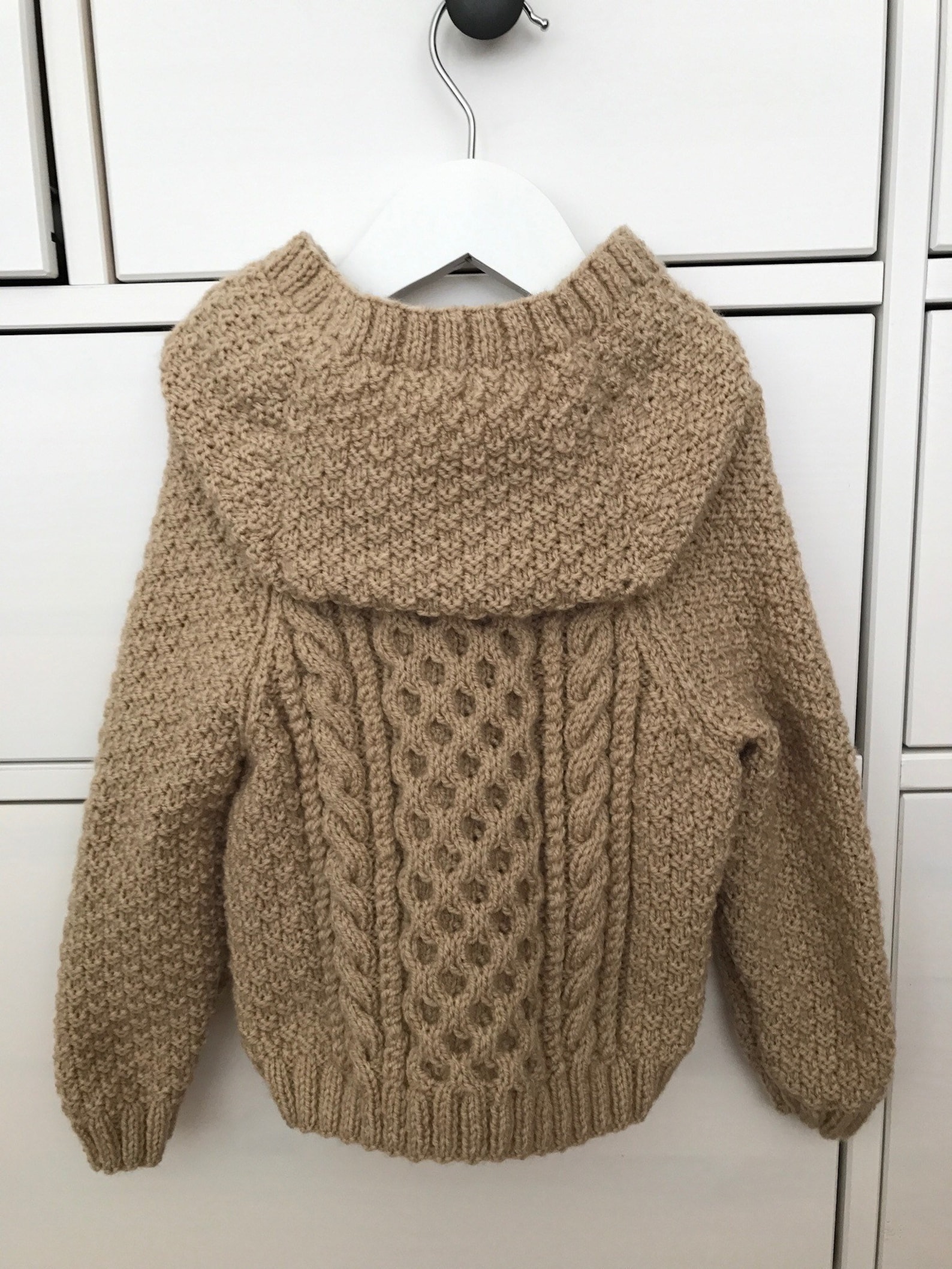 Made to Order Handknitted Baby Hoody - for Boy or Girl - Various Sizes ...