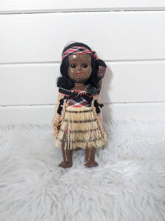 Vintage 1960s Maori Doll Souvenir Indigenous Polynesian People | Etsy
