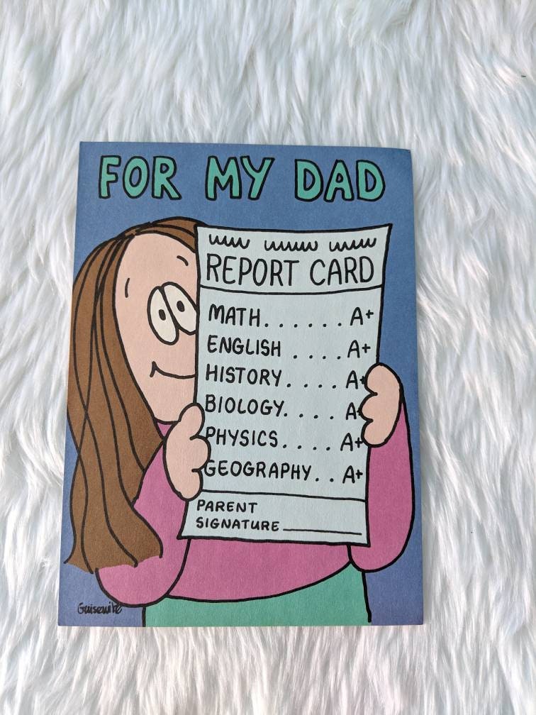 Real Report Card From The 80s