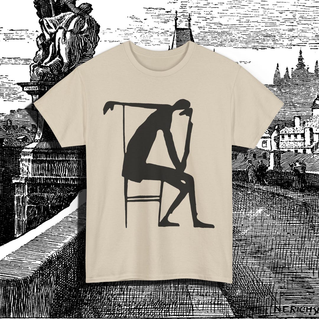 Franz Kafka "the Thinker" Early 1900s Sketch Graphic Tshirt - Etsy
